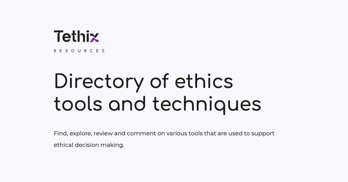 Ethics Tools Directory